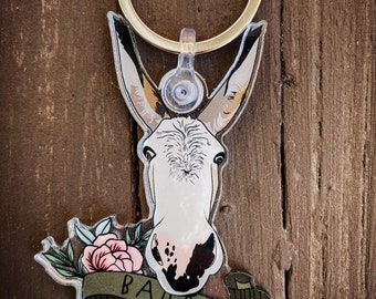 Badass Keychain | Etsy