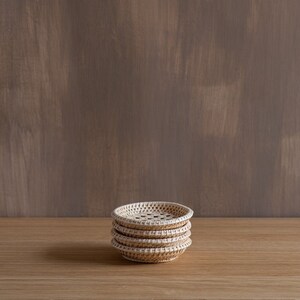 Handwoven Rattan Coaster - Etsy