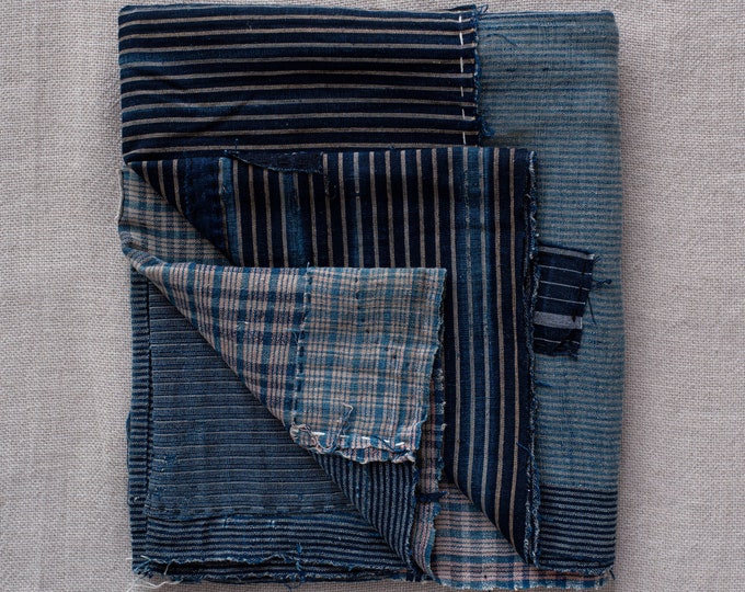 Antique Japanese Indigo Patchwork Boro Textile - Etsy Australia