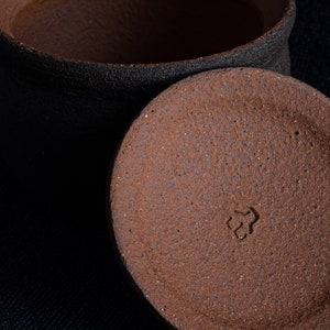 Japanese Shigaraki Ceramic Lidded Salt Pot - Charcoal (large) - Etsy