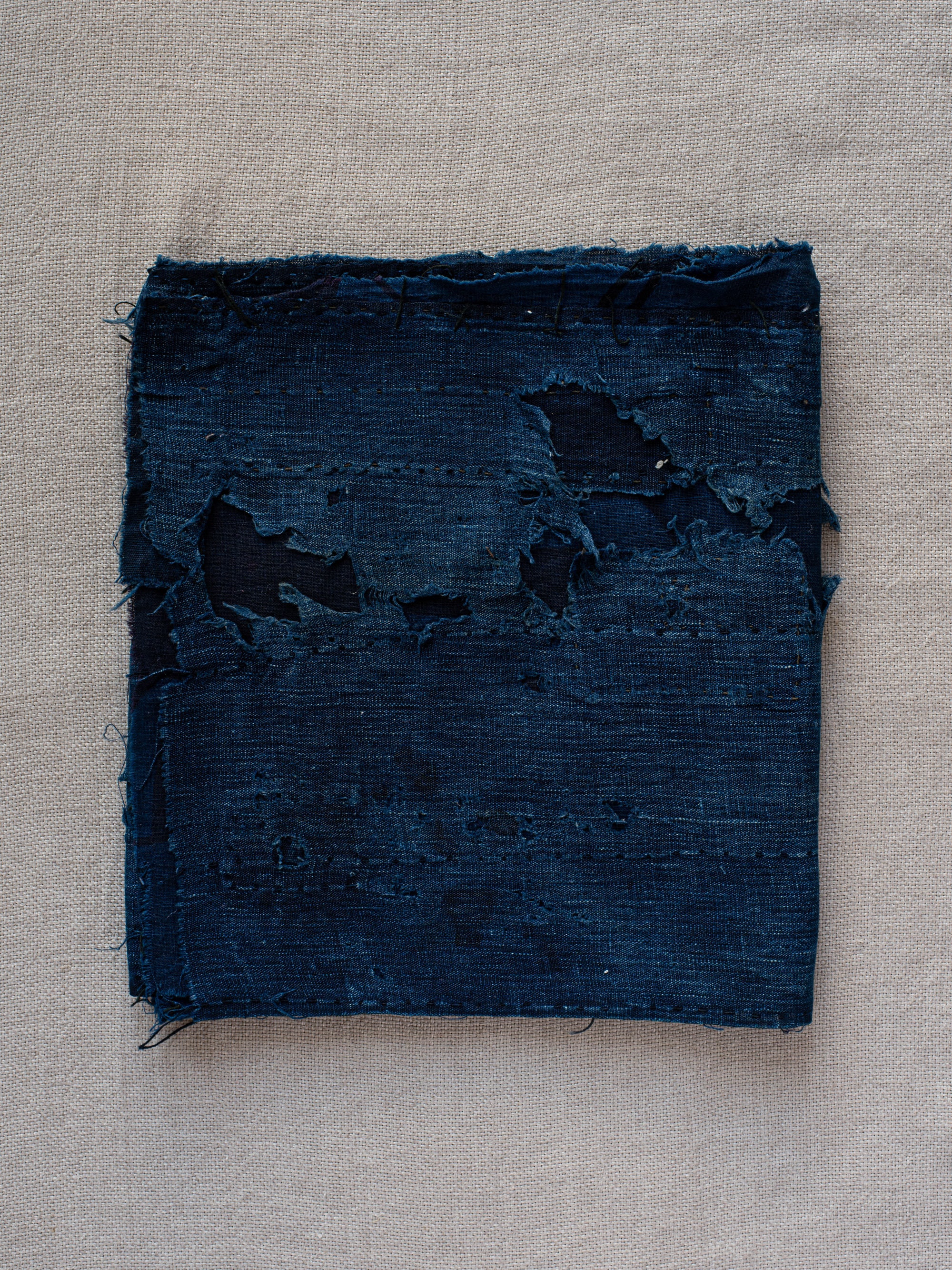 Antique Japanese Indigo Boro Patched Textile - Worn Indigo - Etsy