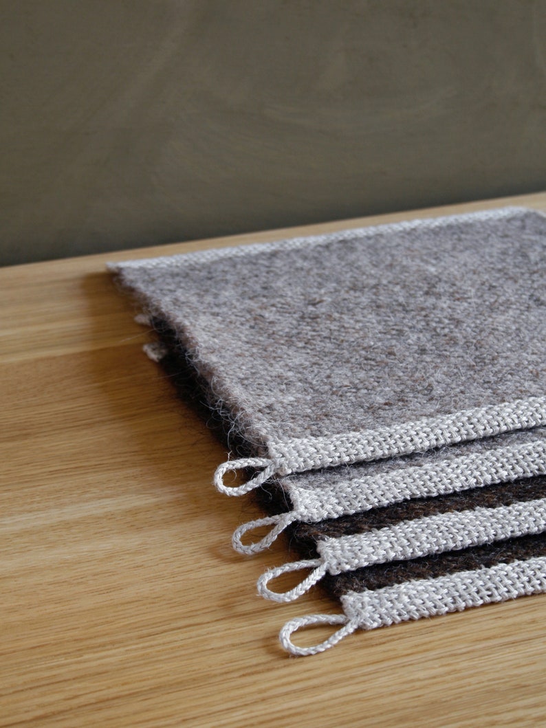 Handwoven Wool Mat Natural - Etsy