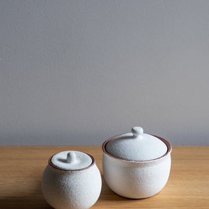 Japanese Shigaraki Ceramic Lidded Salt Pot - White (large) - Etsy