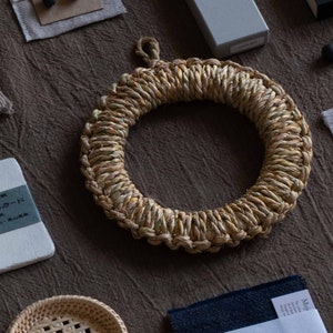 Japanese Straw Trivet - Medium - Etsy