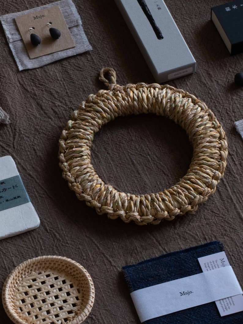 Japanese Straw Trivet Medium - Etsy