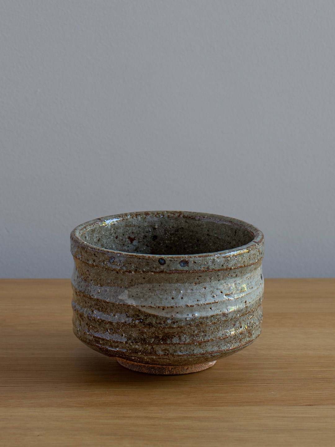 Japanese Ash Glazed Matcha Bowl - Etsy