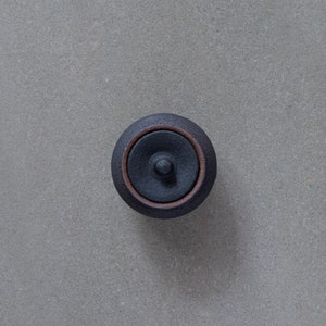 Japanese Shigaraki Ceramic Lidded Salt Pot - Charcoal - Etsy