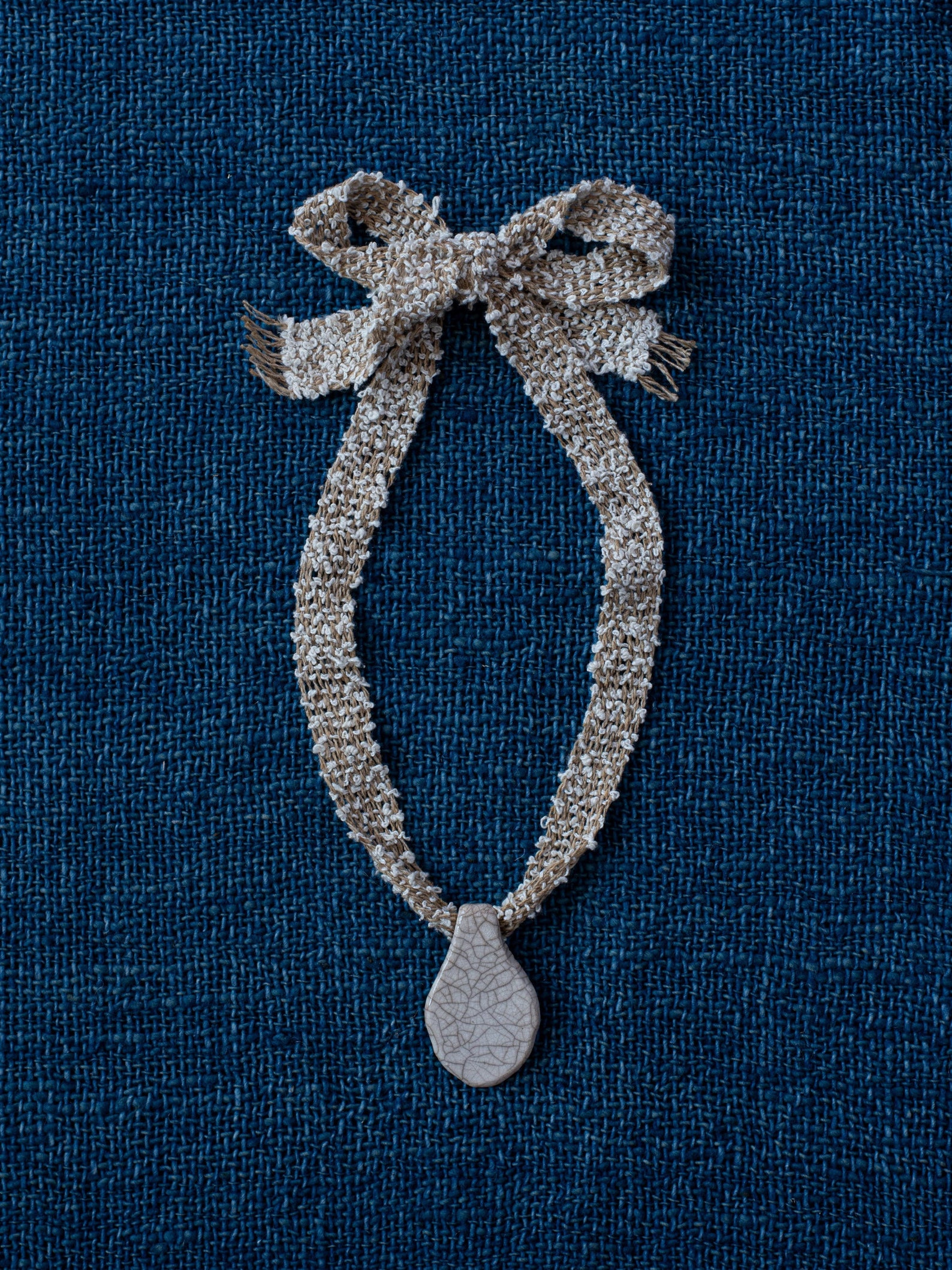 Handwoven Pendant Collar Sage Curl | Etsy