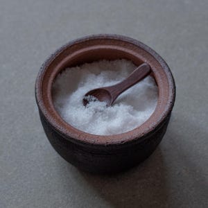 Japanese Shigaraki Ceramic Lidded Salt Pot - Charcoal (large) - Etsy