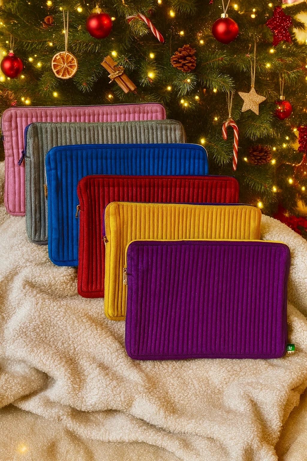 Whimsical Hand Stitched Purple+yellow Laptop Case With a Cause // Fair ...