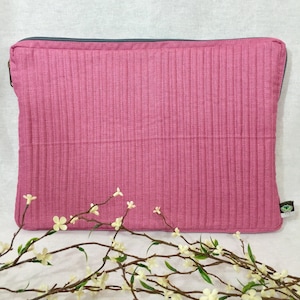Hand-stitched Laptop Case With a Cause: Pink + Paisley // Gifts for Her ...