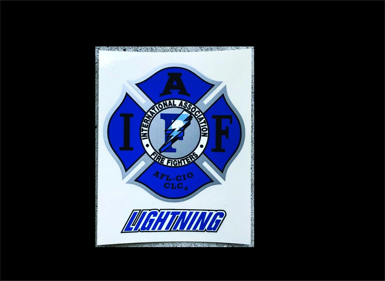 IAFF Hockey Decals for Union Firefighters Free Shipping - Etsy