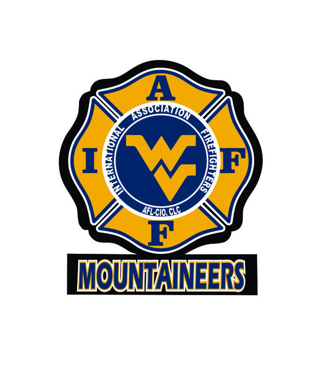 IAFF West Virginia Mountaineers Car Decal for Union Firefighters - Free ...