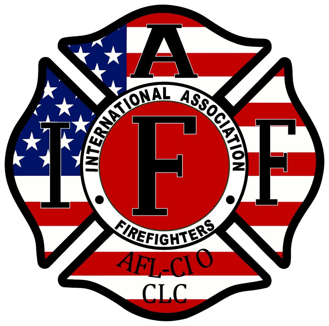 IAFF Union Firefighter Car Decal - American Flag - Florida - Etsy