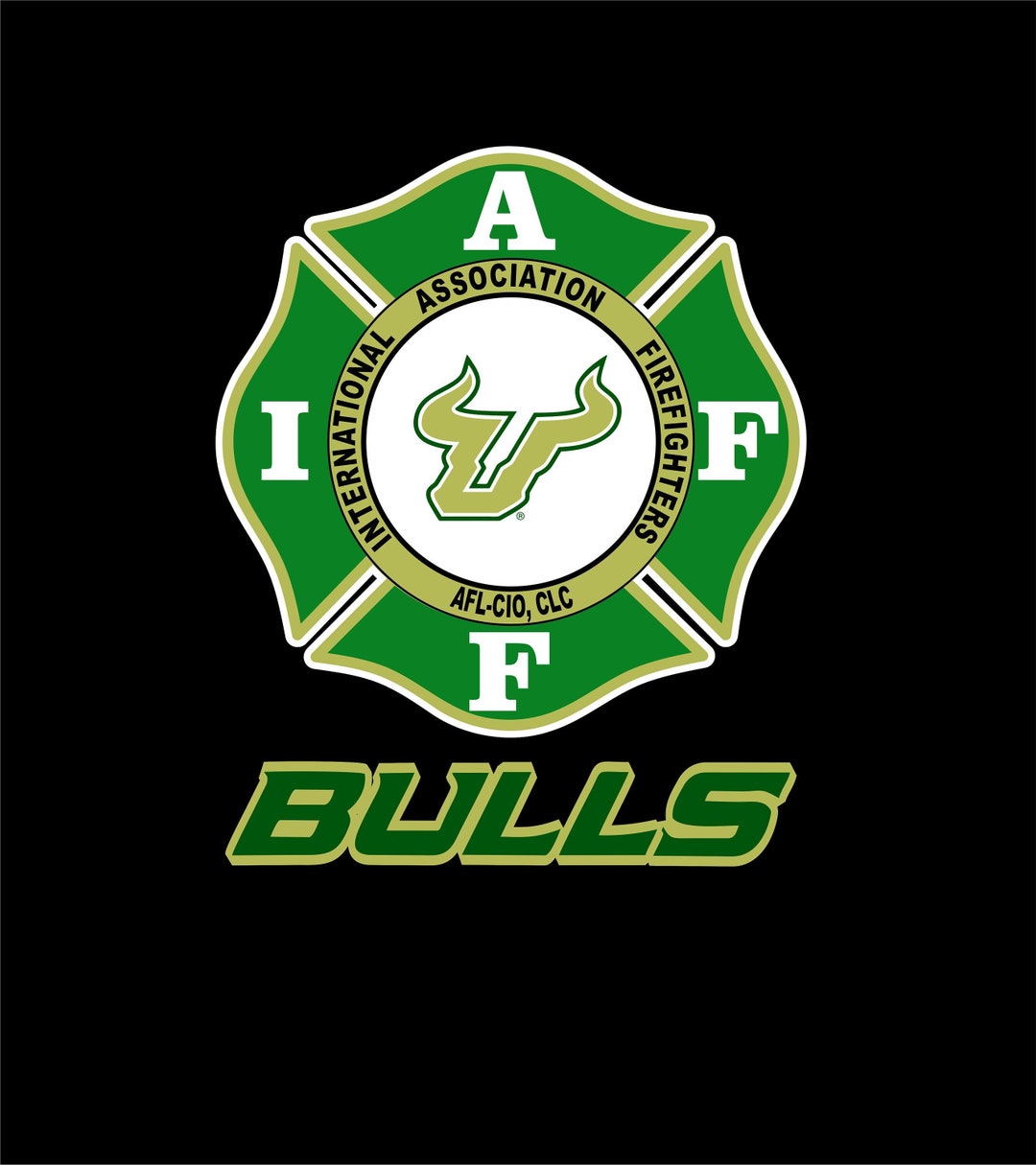 IAFF USF Bulls Car Decal for Union Firefighters Free Shipping - Etsy ...