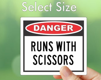 Funny Danger Stickers - Etsy