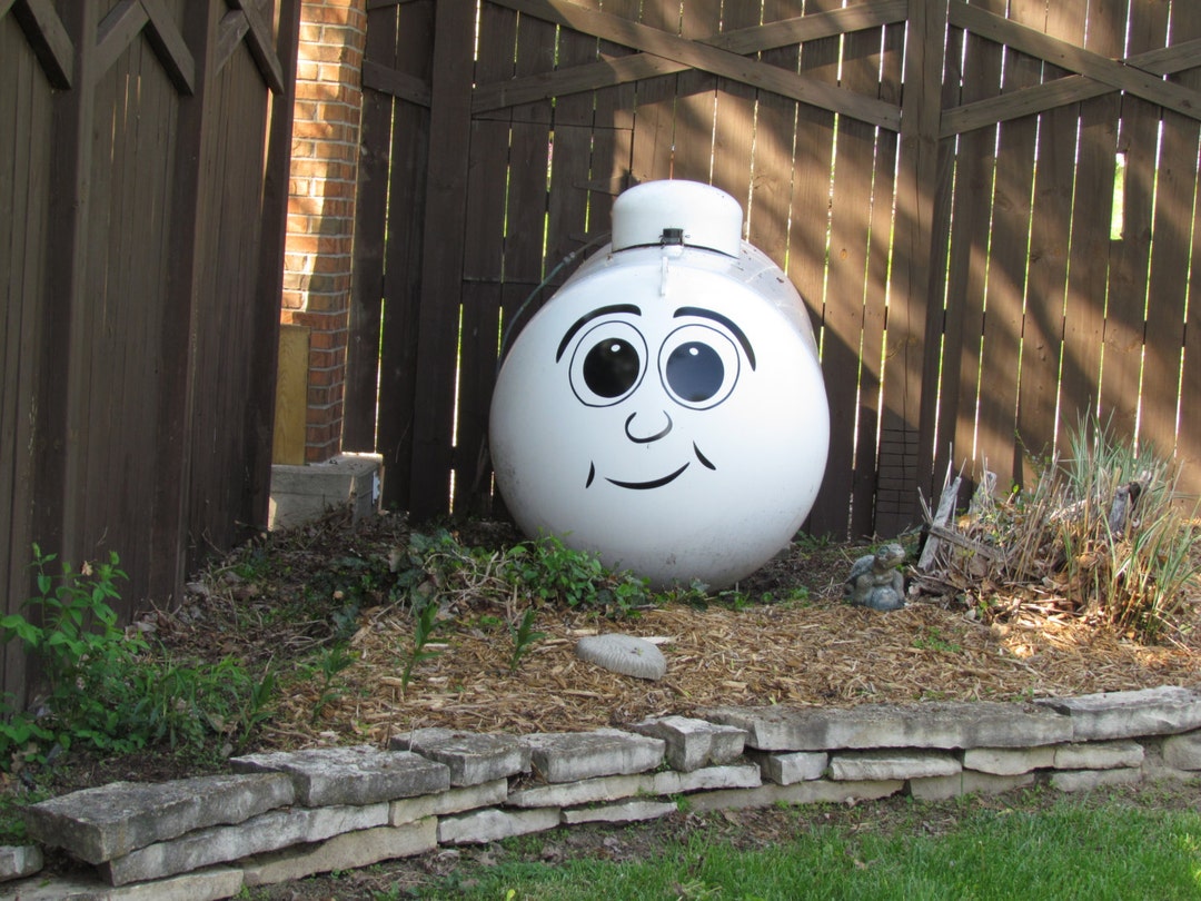 Funny Face Propane Tank Decal - Quality Vinyl Sticker - Etsy