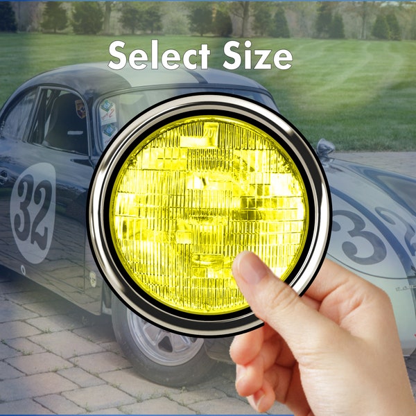 Round Headlight Stickers - Etsy