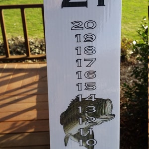 Cornhole - Horseshoe - Scoreboard Score Keeper Sign - Bass Fishing ...