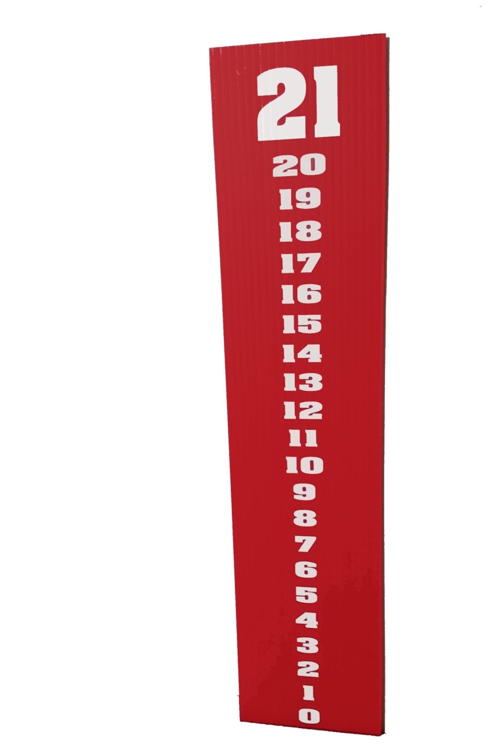 Cornhole Scoreboard Score Keeper Sign - Colors RED & WHITE - Bean Bag ...