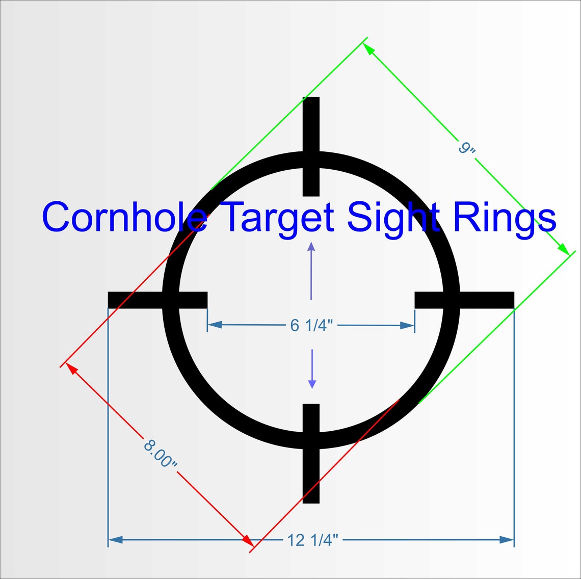 Cornhole Target Sight Rings Wow Perfect for the Hunting | Etsy