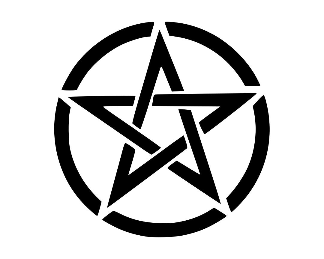 6" Tall Pentacle Car / Window / VINYL DECAL STICKER - Any Color - Pagan ...