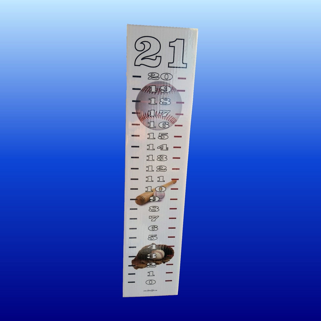 Cornhole - Horseshoe - Scoreboard Score Keeper Sign - Baseball Theme ...