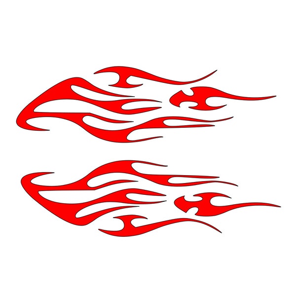 Silver Flame Decals - Etsy