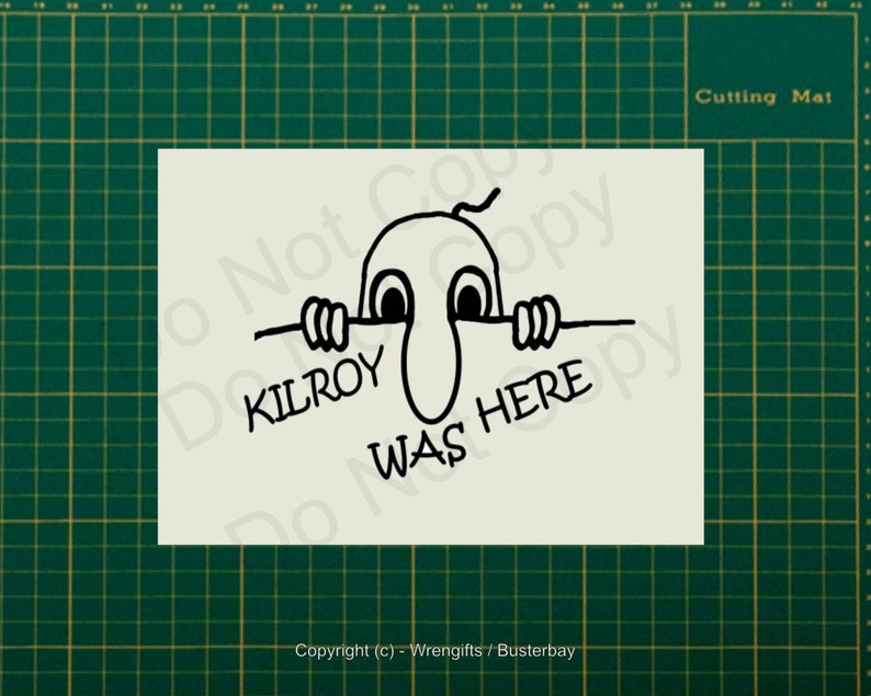 Kilroy Was Here WWII WW2 Graffiti Vinyl Decal Sticker - Made in USA - Etsy