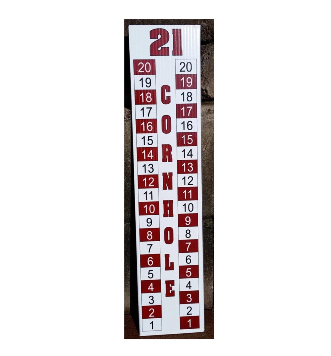 Scoreboard Score Keeper - Burgandy and White Checkerboard - UV & Water ...
