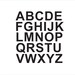 Alphabet / Letters Set of 26 Vinyl Decals Stickers - DIY Signs ...