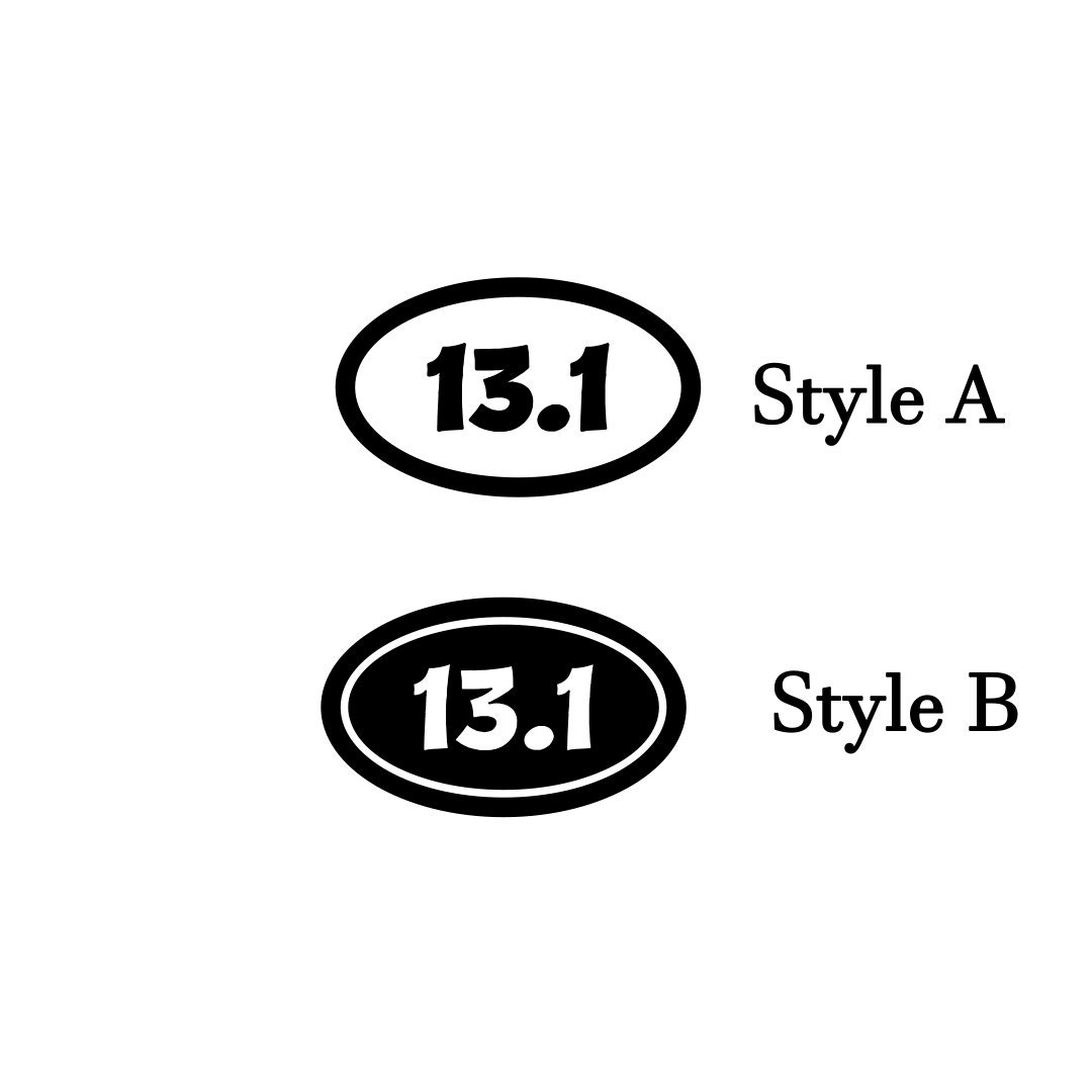 13.1 Half Marathon -vinyl Car Decal Sticker - Select Color - Etsy