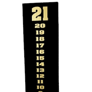 Cornhole Scoreboard Score Keeper Sign - Colors BLACK & GOLD - Bean Bag ...
