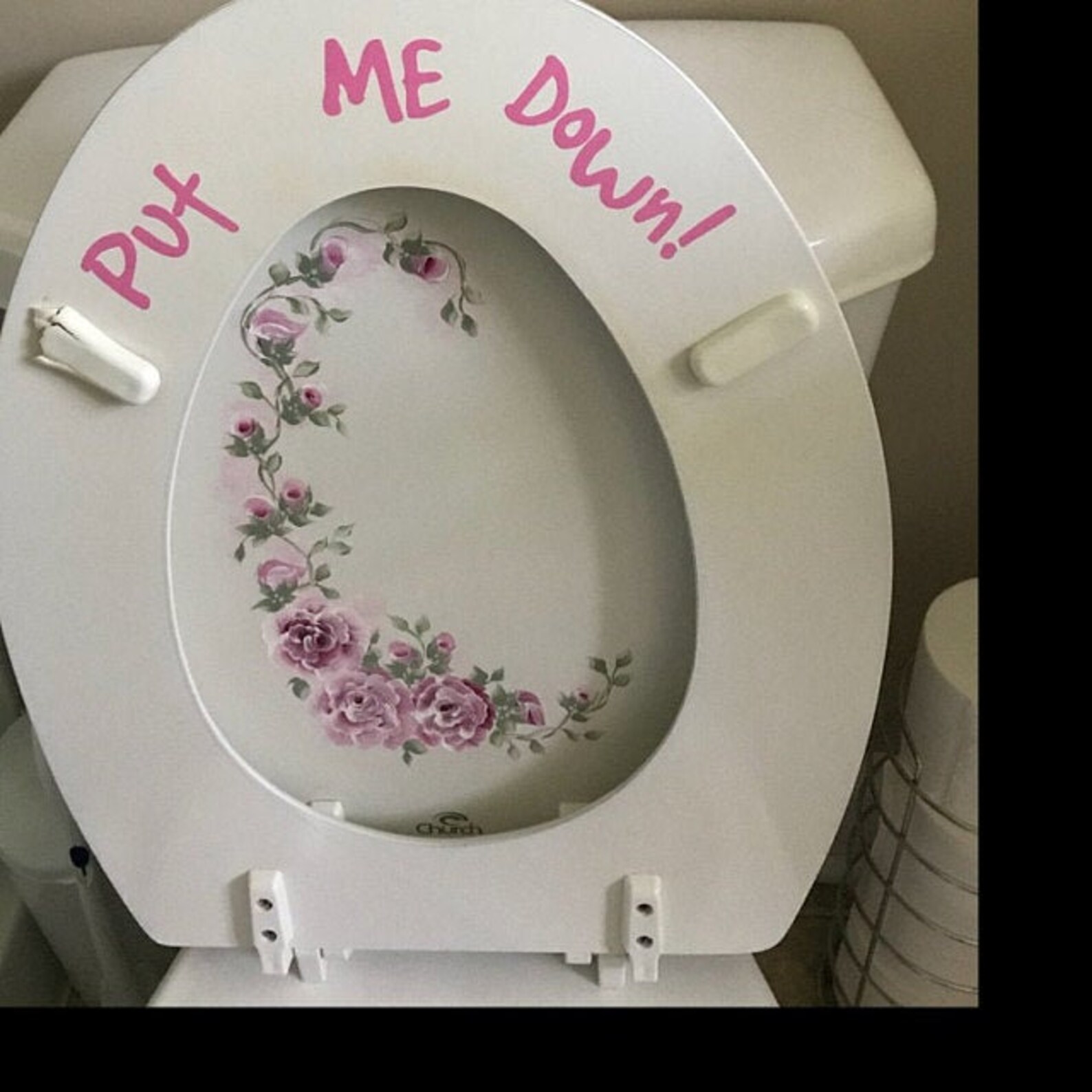 Set of 2 Put Me Down Toilet Decal / Sticker Vinyl Funny | Etsy