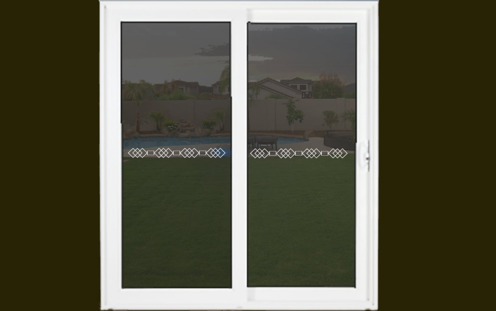 Sliding Glass Door Child Safety Warning Vinyl Decal Set - Select Color ...