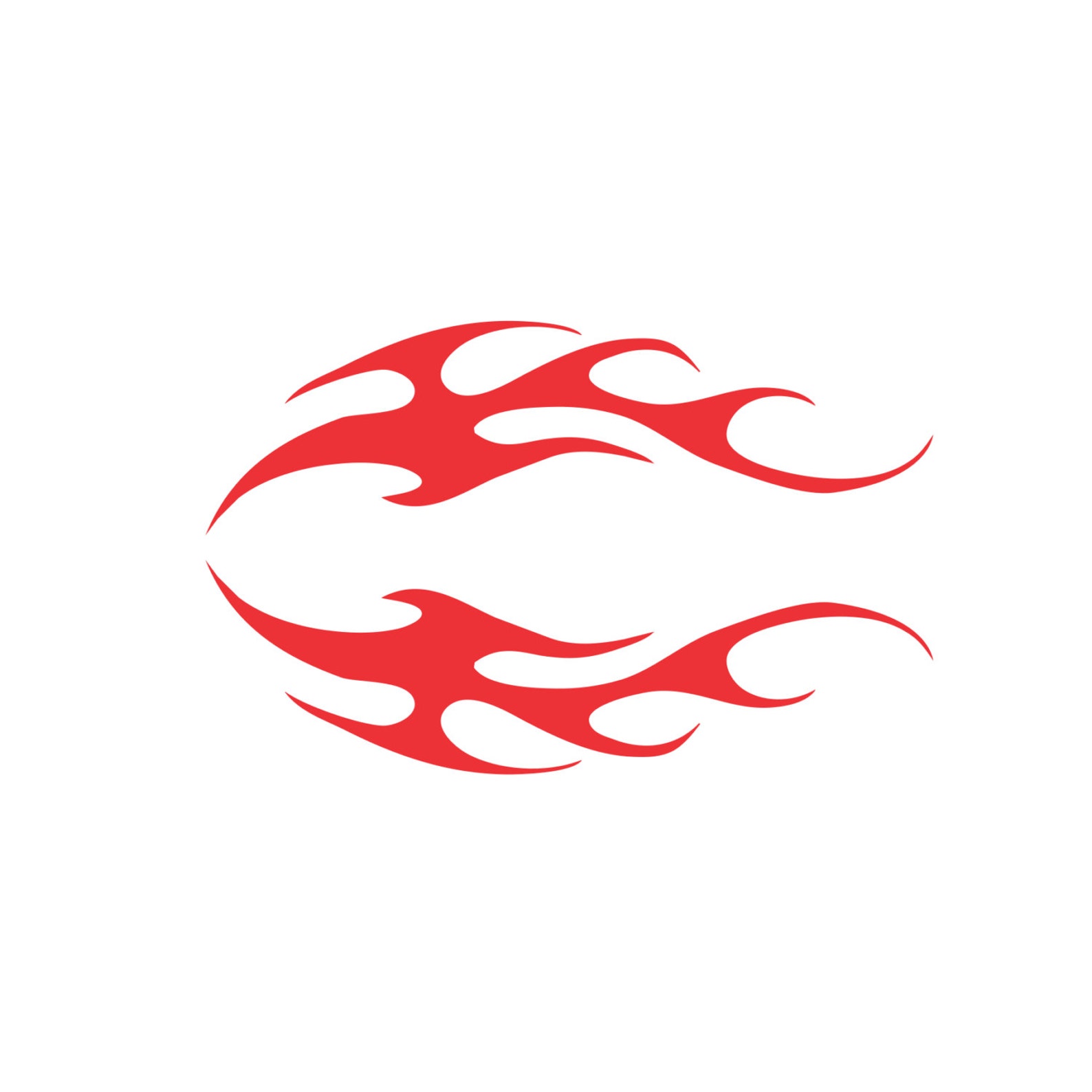 Flame Vinyl Decals - VT7 Style - Car, Motorcycle, Laptop - Set of 2 - Etsy