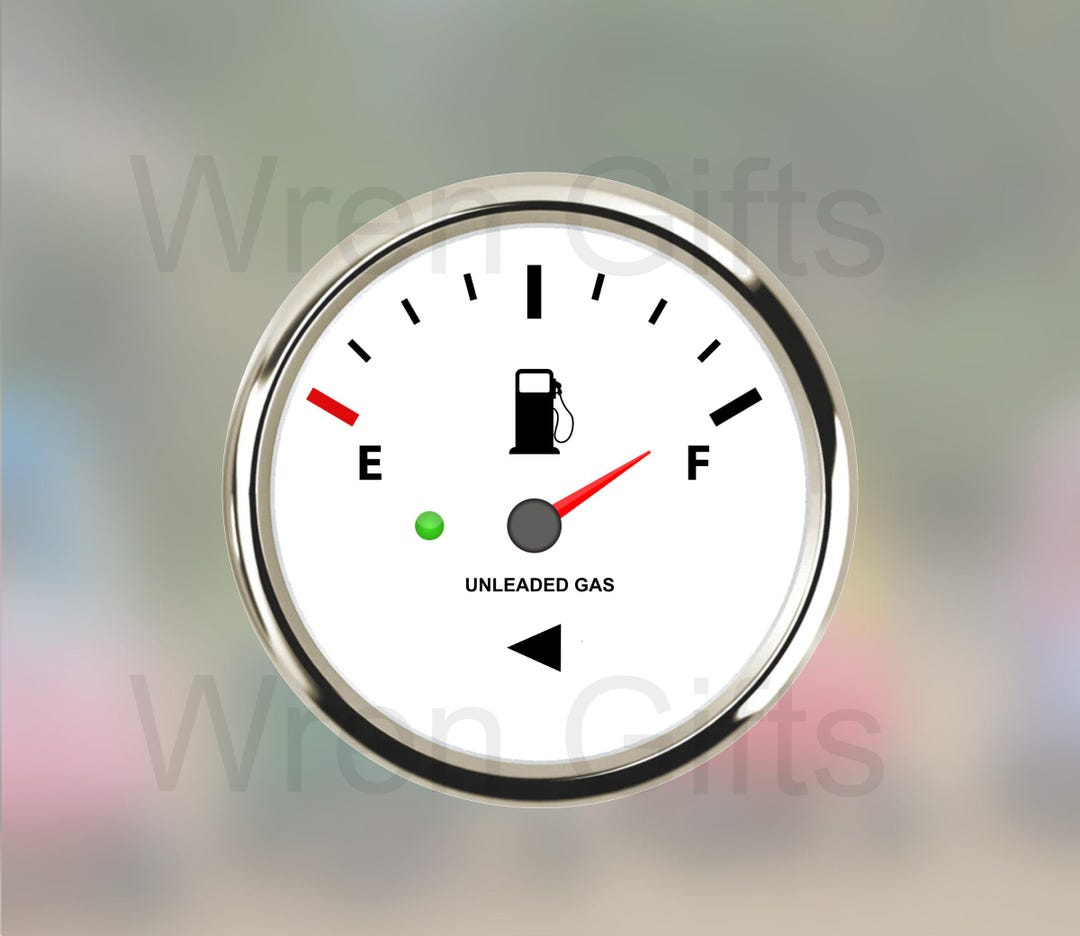 Faux Fuel Gauge Sticker: Ride on Car Restoration Decal - Etsy