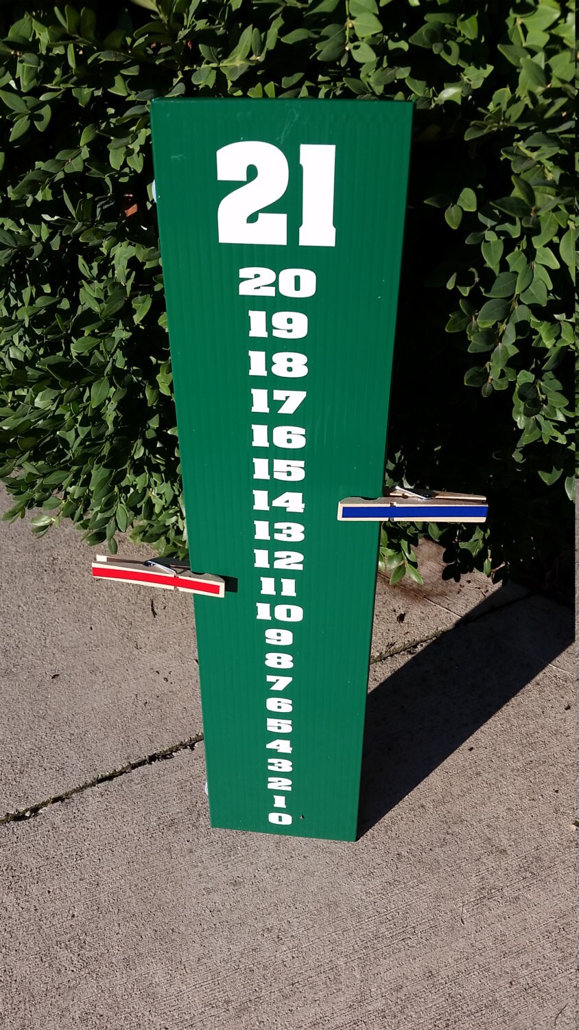 Scoreboard Score Keeper Dark Green and White Cornhole | Etsy