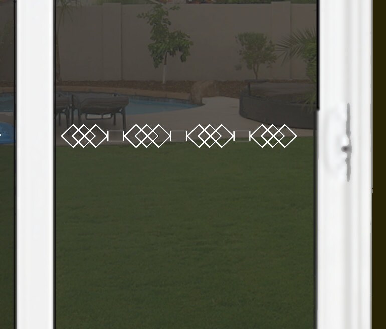 Sliding Glass Door Child Safety Warning Vinyl Decal Set - Select Color ...