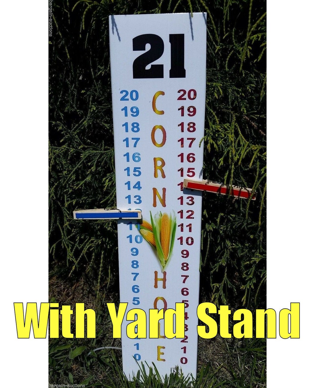 Cornhole Scoreboard Score Keeper - Life Like Full Color Corn - With ...