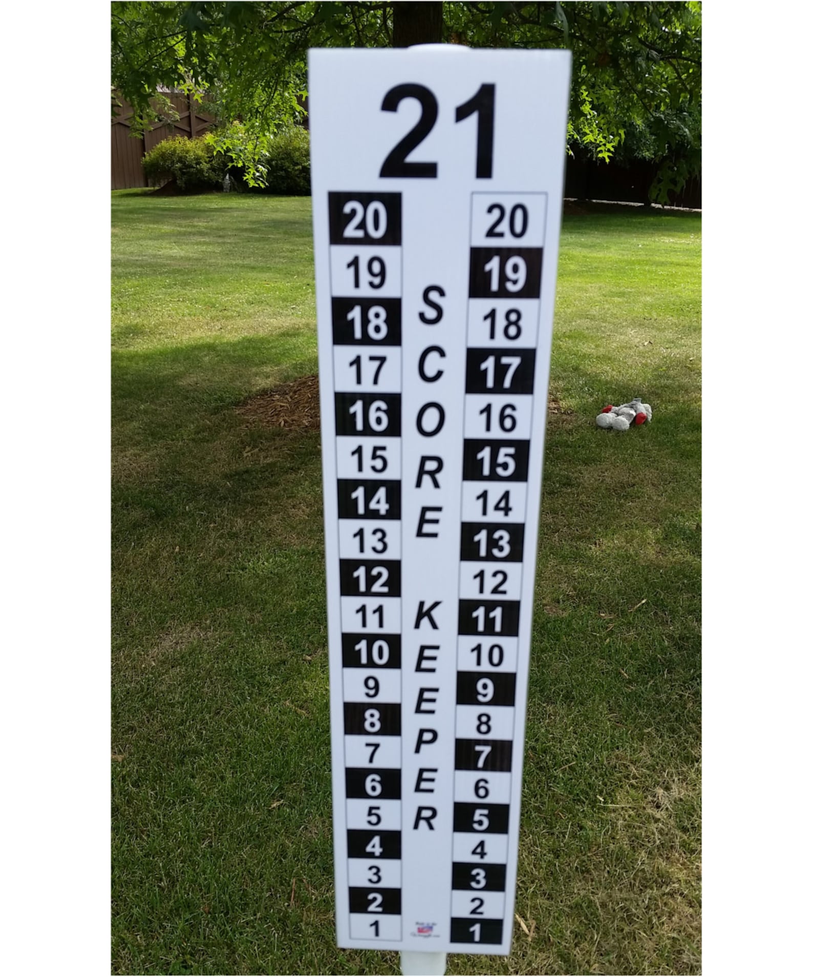 Scoreboard Score Keeper - Black and White Checkerboard - UV & Water ...