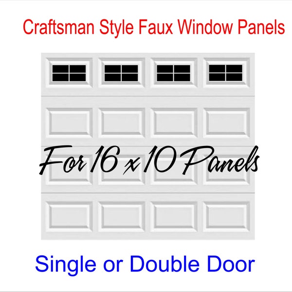 Faux Garage Door Windows - Etsy