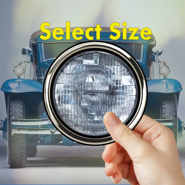 Round Headlight Stickers - Etsy