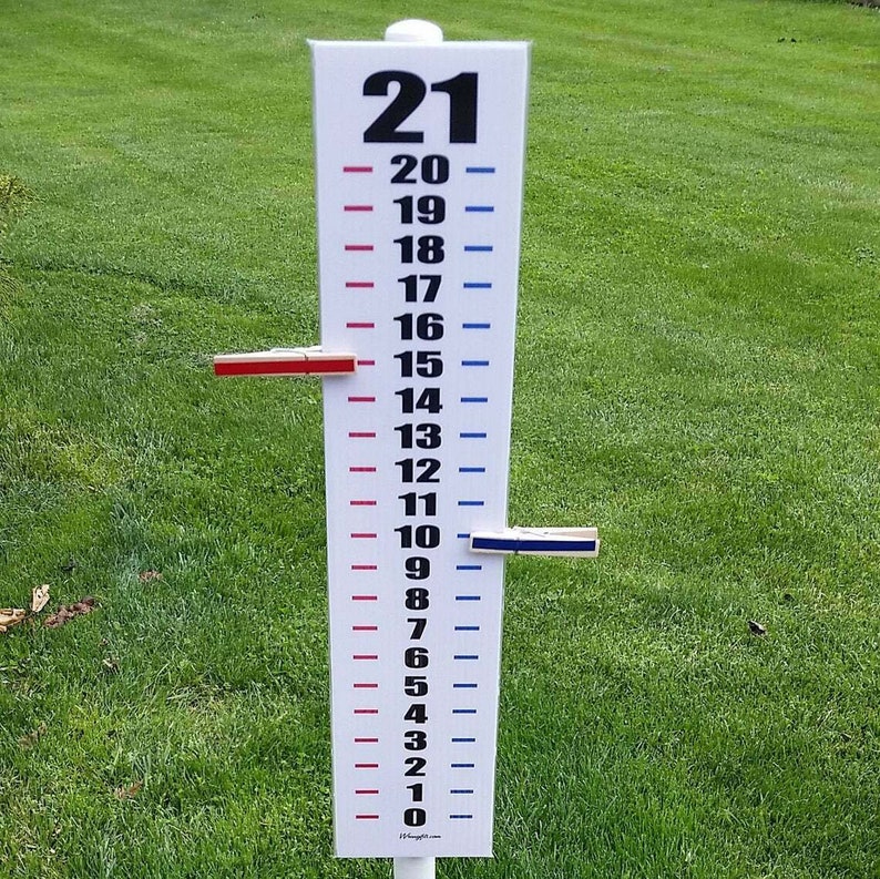 Cornhole Scoreboard Score Keeper Easy Read With YARD Stand - Etsy