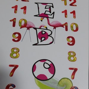 Cornhole Scoreboard Pink Flamingos and Margaritas, This is a Must Have ...