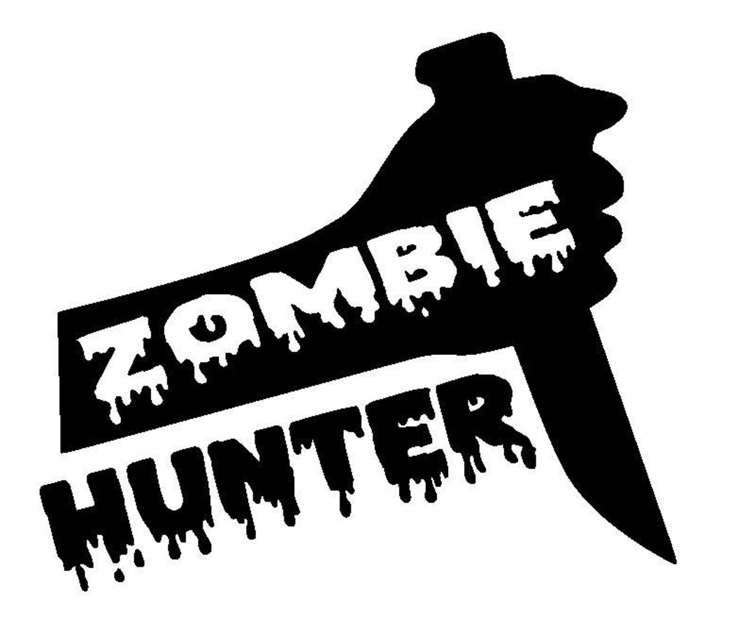 Zombie Hunter Laptop / Car Window Vinyl Decal Sticker Made - Etsy
