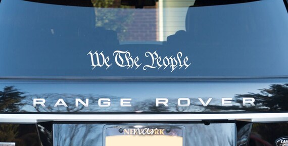 We the People Window Decal / Sticker | Etsy