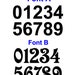 Race Car Numbers Set Vinyl Decals (2x) - Stock - Rally Car - Select ...