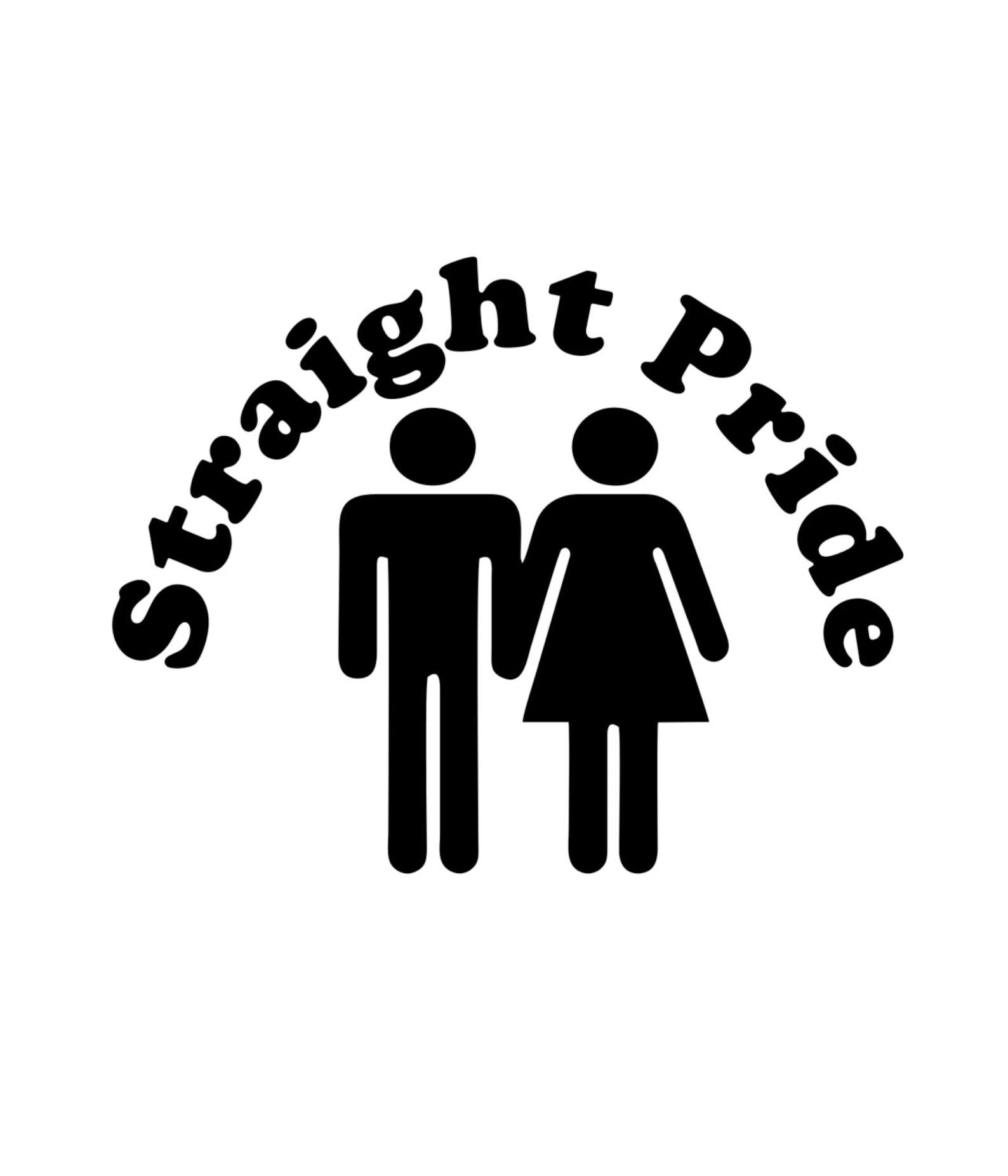 Straight Pride Set Of 2 Vinyl Decal Stickers Select Etsy