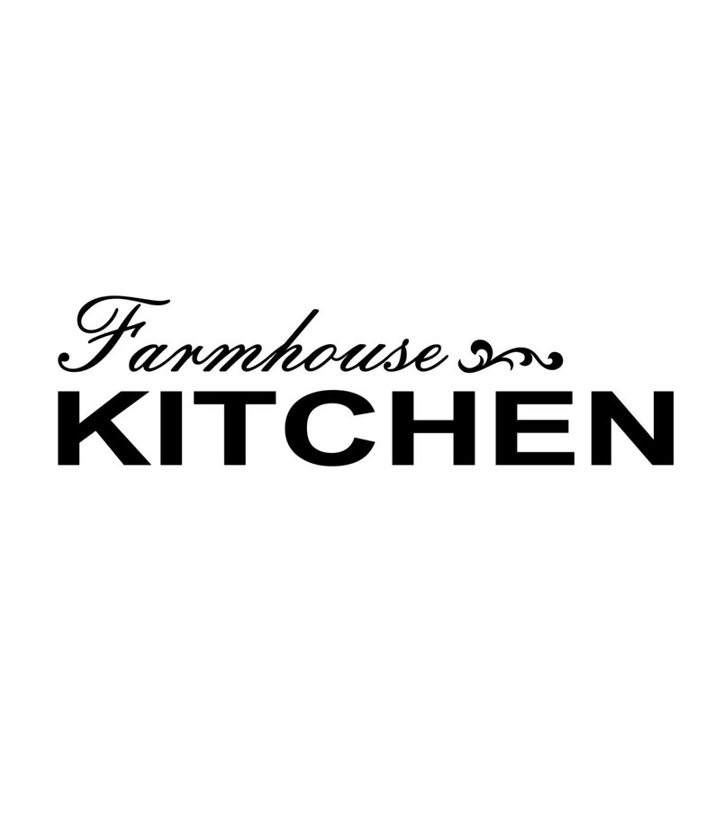 Farmhouse Kitchen - Vinyl Decals - Easier Than Paint or Stencils ...